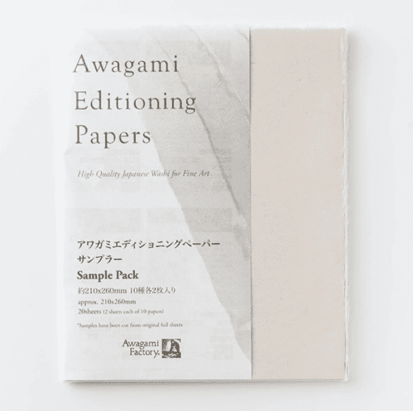 Awagami Editioning Paper Sample Pack | Blueway Art Studio